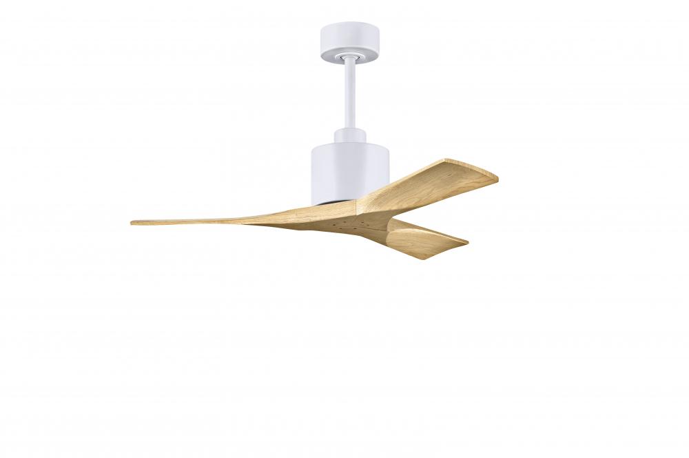 Nan - 42" Ceiling Fan - Matte White Finish -Light Maple Tone Blades ...