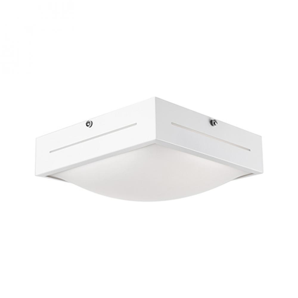 Square Casted Metal LED Flush Mount with Descending Segmental Dome ...
