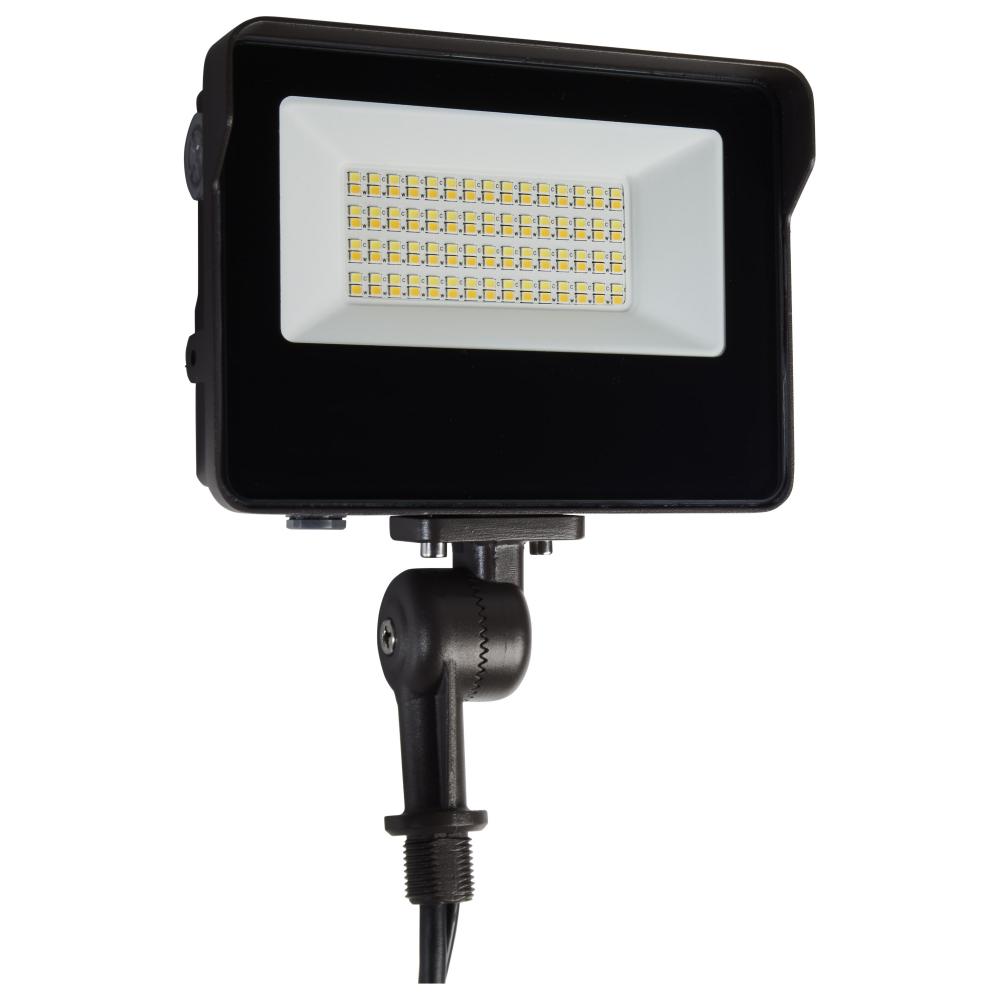 LED Tempered Glass Flood Light with Bypassable Photocell; CCT ...